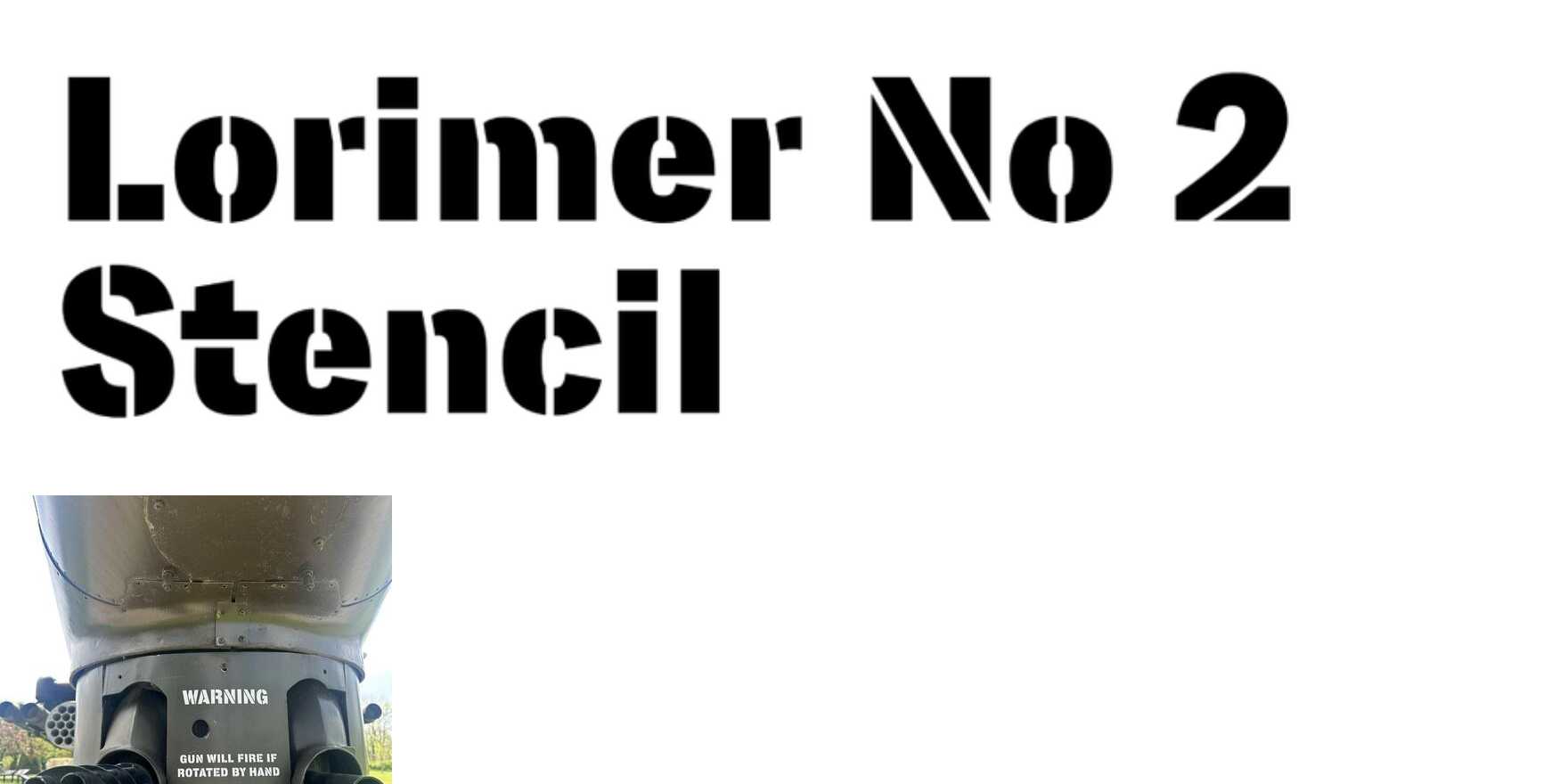 Lorimer No. 2 Stencil in use - Fonts In Use