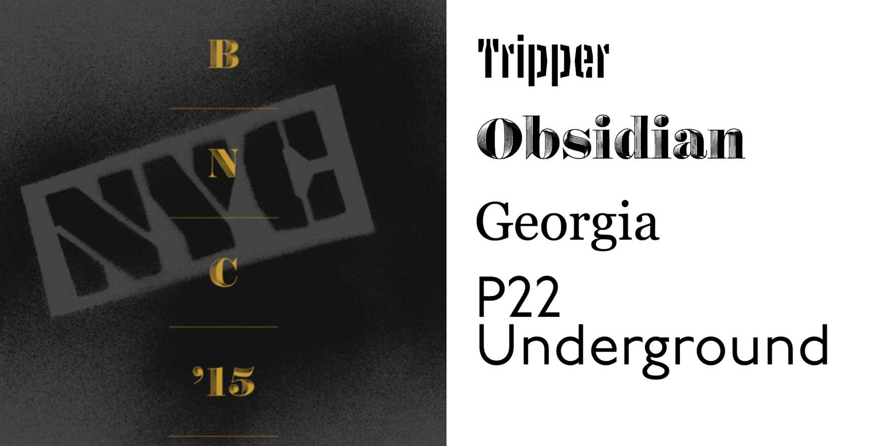 2015 Brand New Conference - Fonts In Use