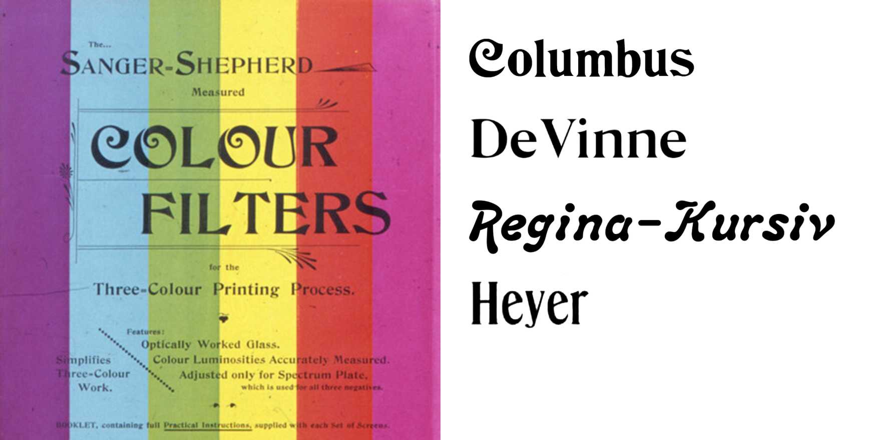 Penrose’s Pictorial Annual 1899 endpapers - Fonts In Use