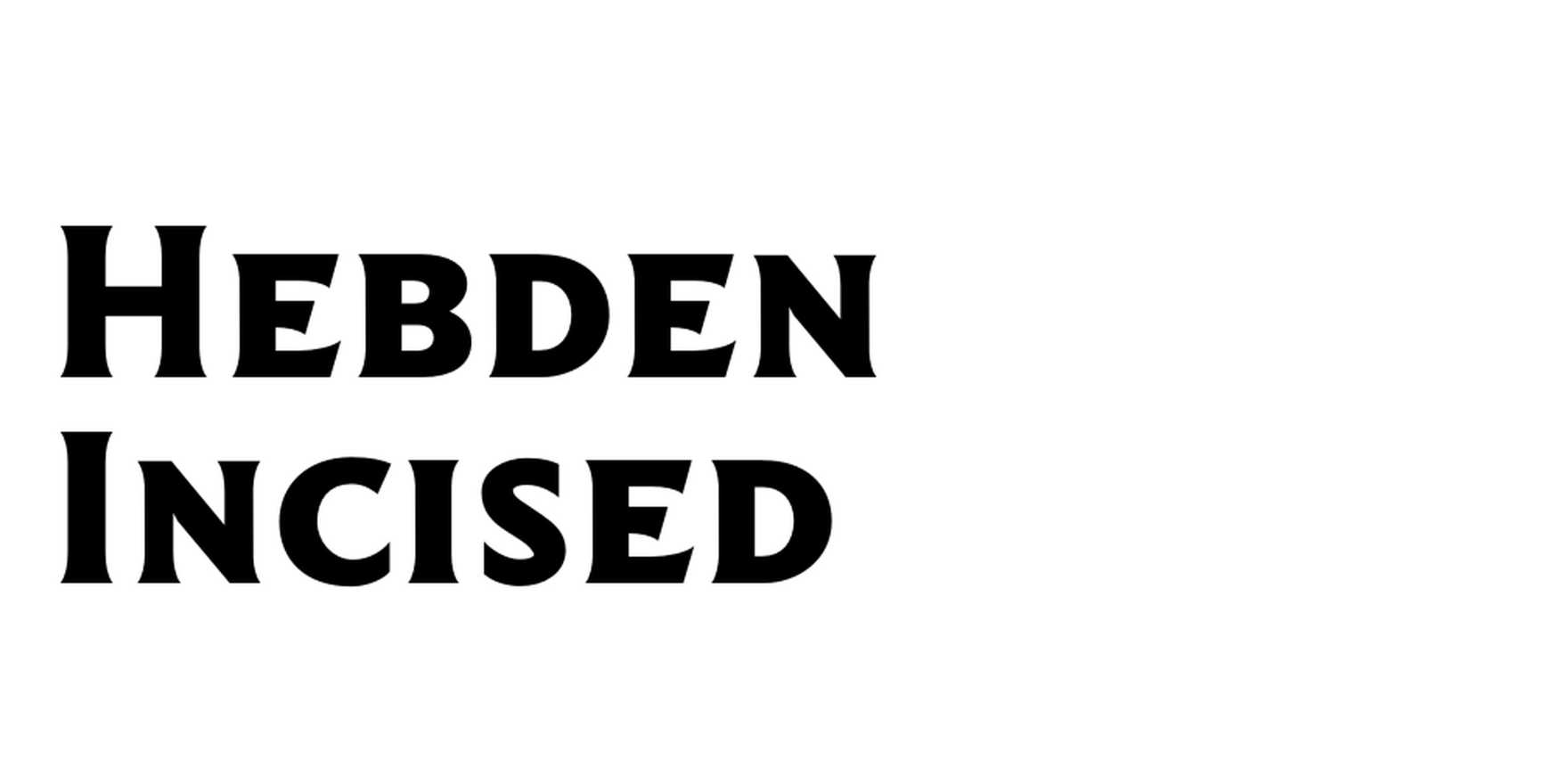 Hebden Incised in use - Fonts In Use