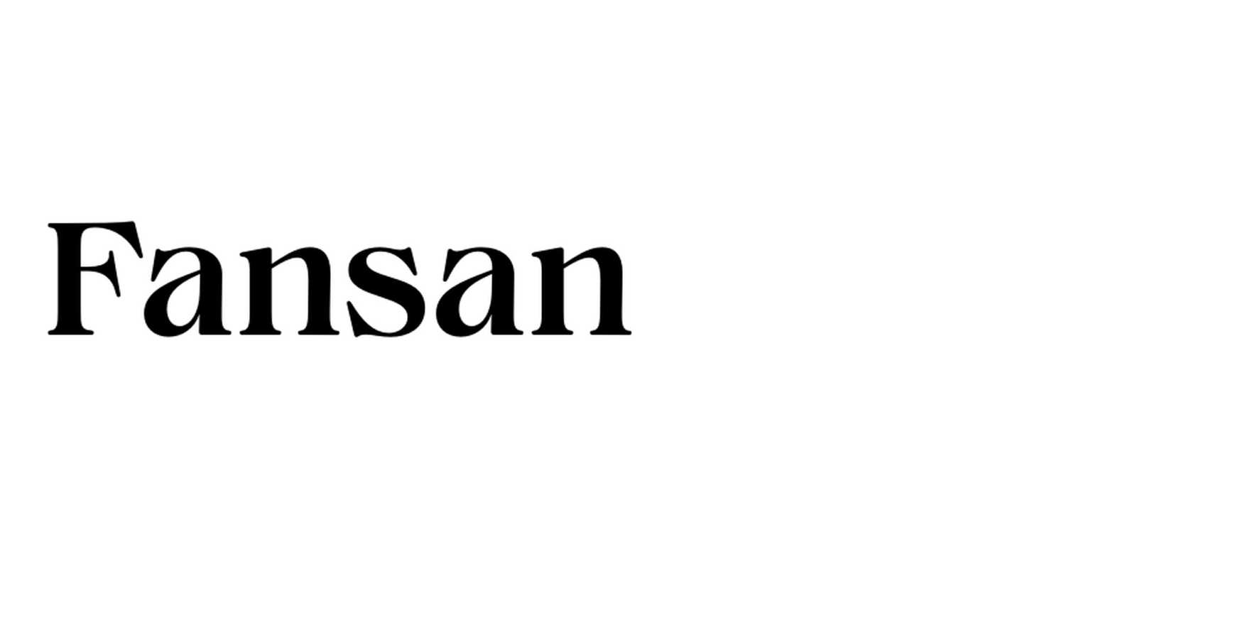 Fansan in use - Fonts In Use