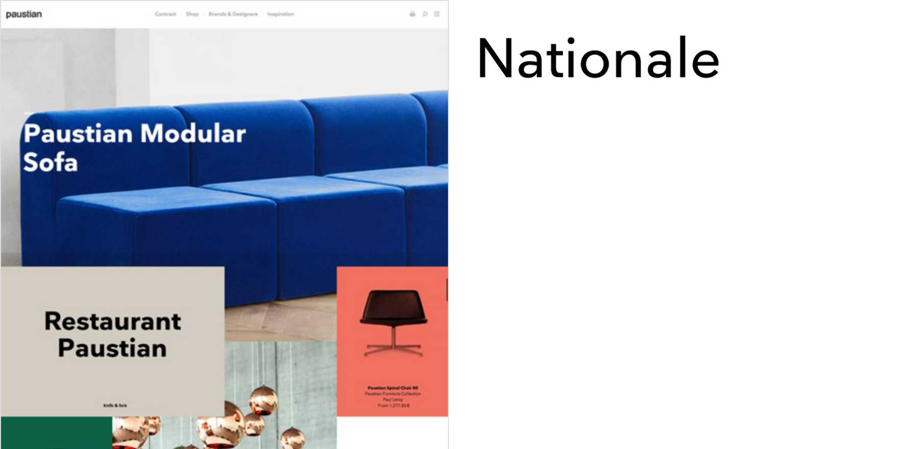 Paustian website - Fonts In Use