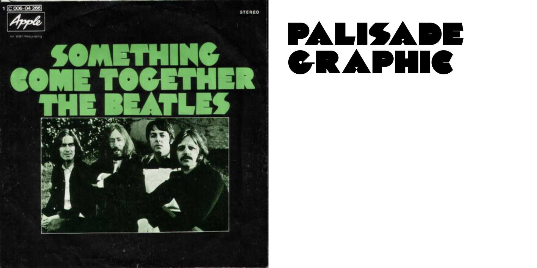 The Beatles – “Something” / “Come Together” German single cover - Fonts ...