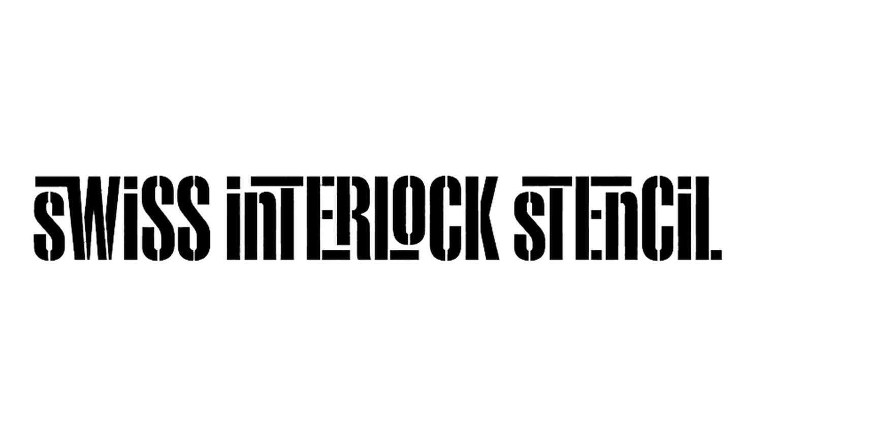 Swiss Interlock Stencil in use - Fonts In Use