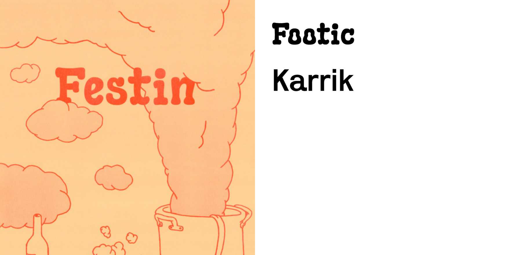 Festin festival, Montpellier - Fonts In Use