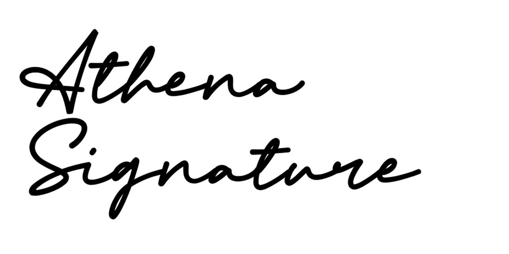 Athena Signature in use - Fonts In Use