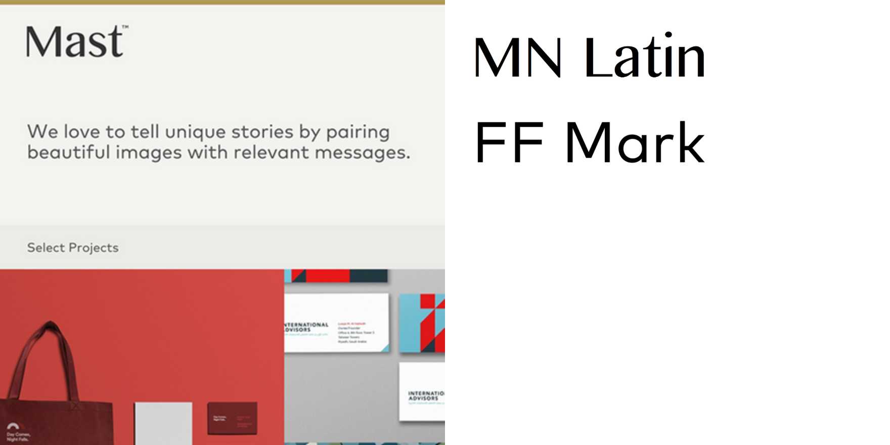 Mast - Fonts In Use