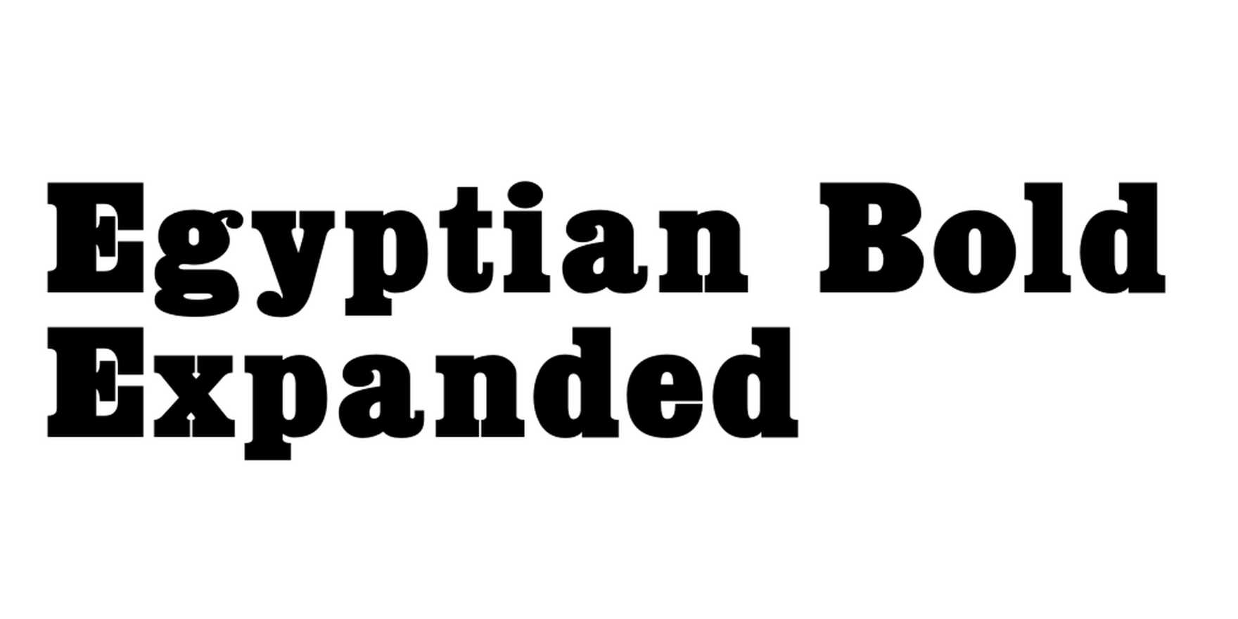 Egyptian Bold Expanded in use - Fonts In Use