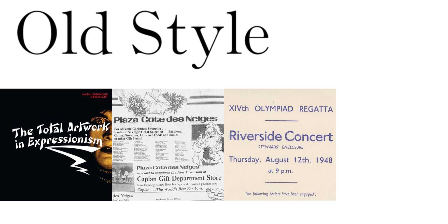 Monotype Old Style in use - Fonts In Use