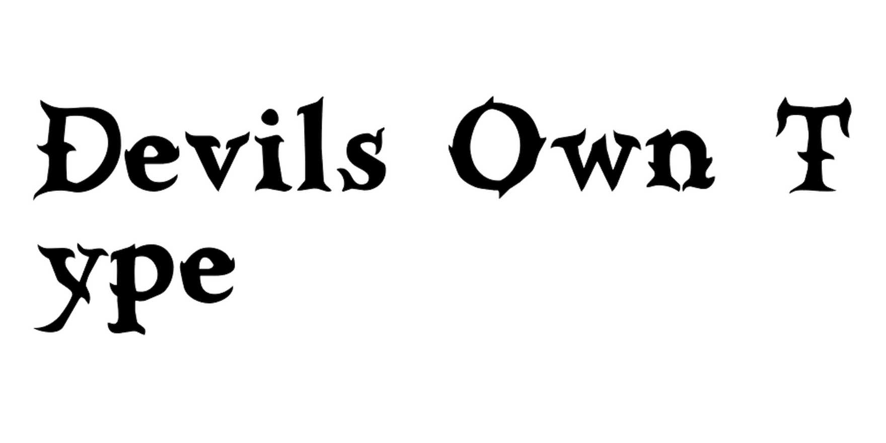 Devils Own Type in use - Fonts In Use