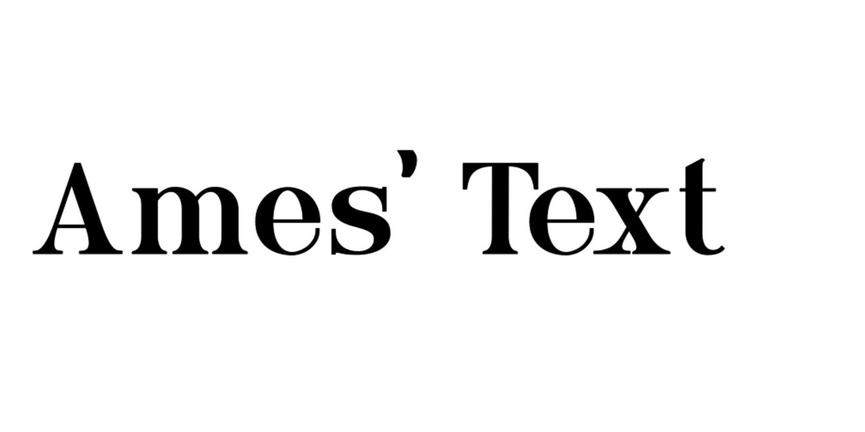 Ames' Text in use - Fonts In Use