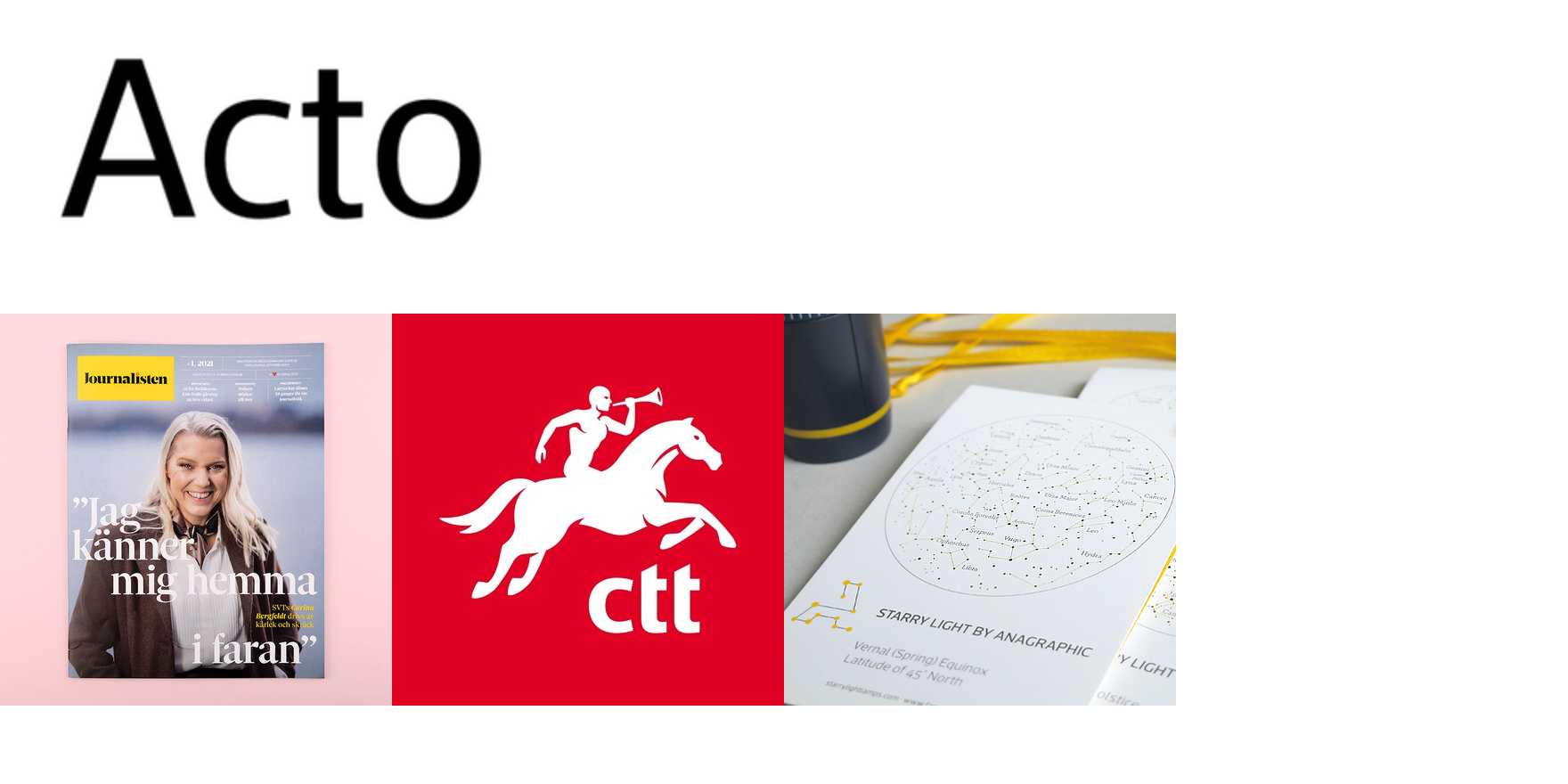 Acto in use - Fonts In Use
