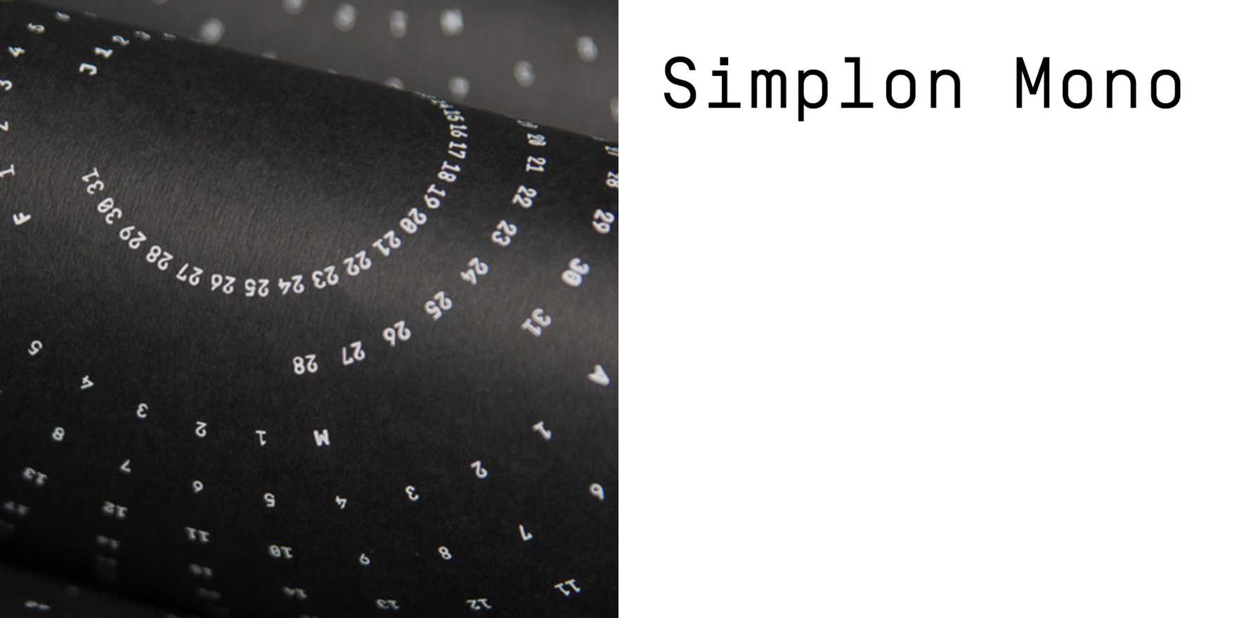 Circular Calendar - Fonts In Use