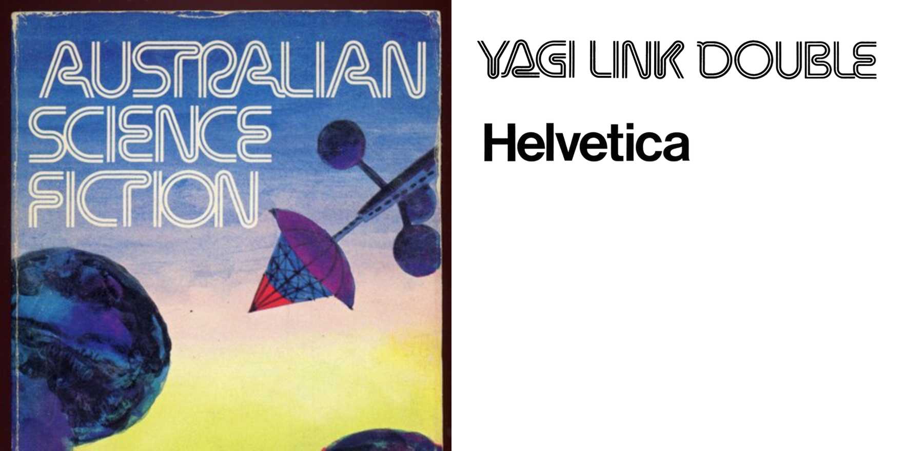 Australian Science Fiction by Van Ikin (ed.) - Fonts In Use