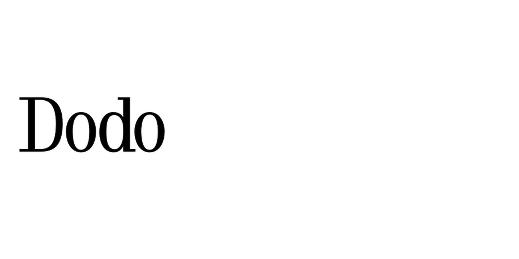 Dodo in use - Fonts In Use