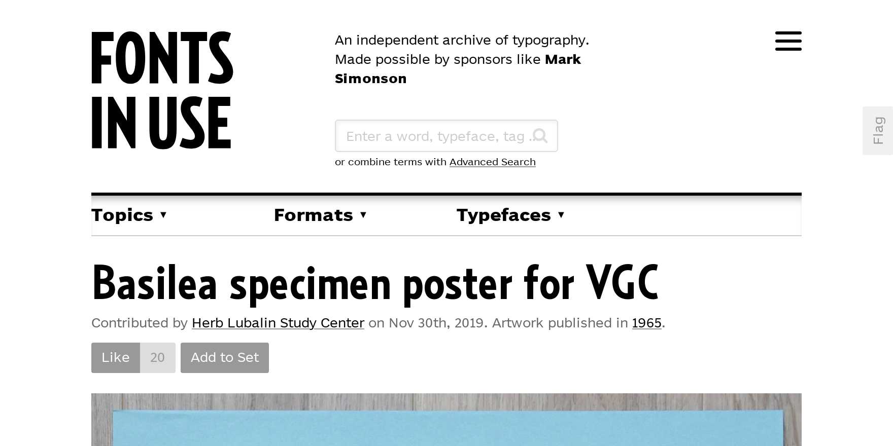 Basilea specimen for VGC - Fonts In Use