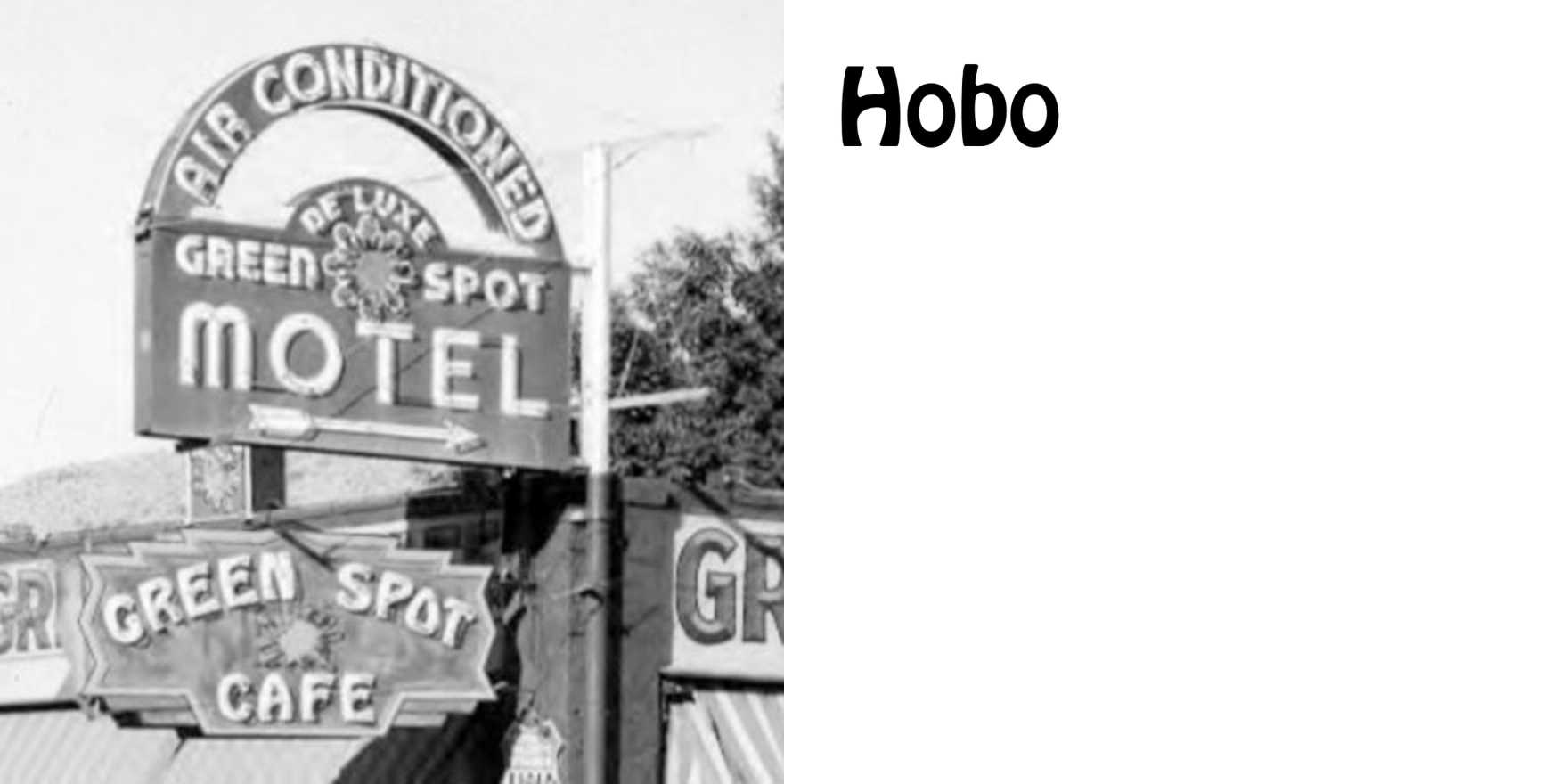 Green Spot Cafe sign - Fonts In Use