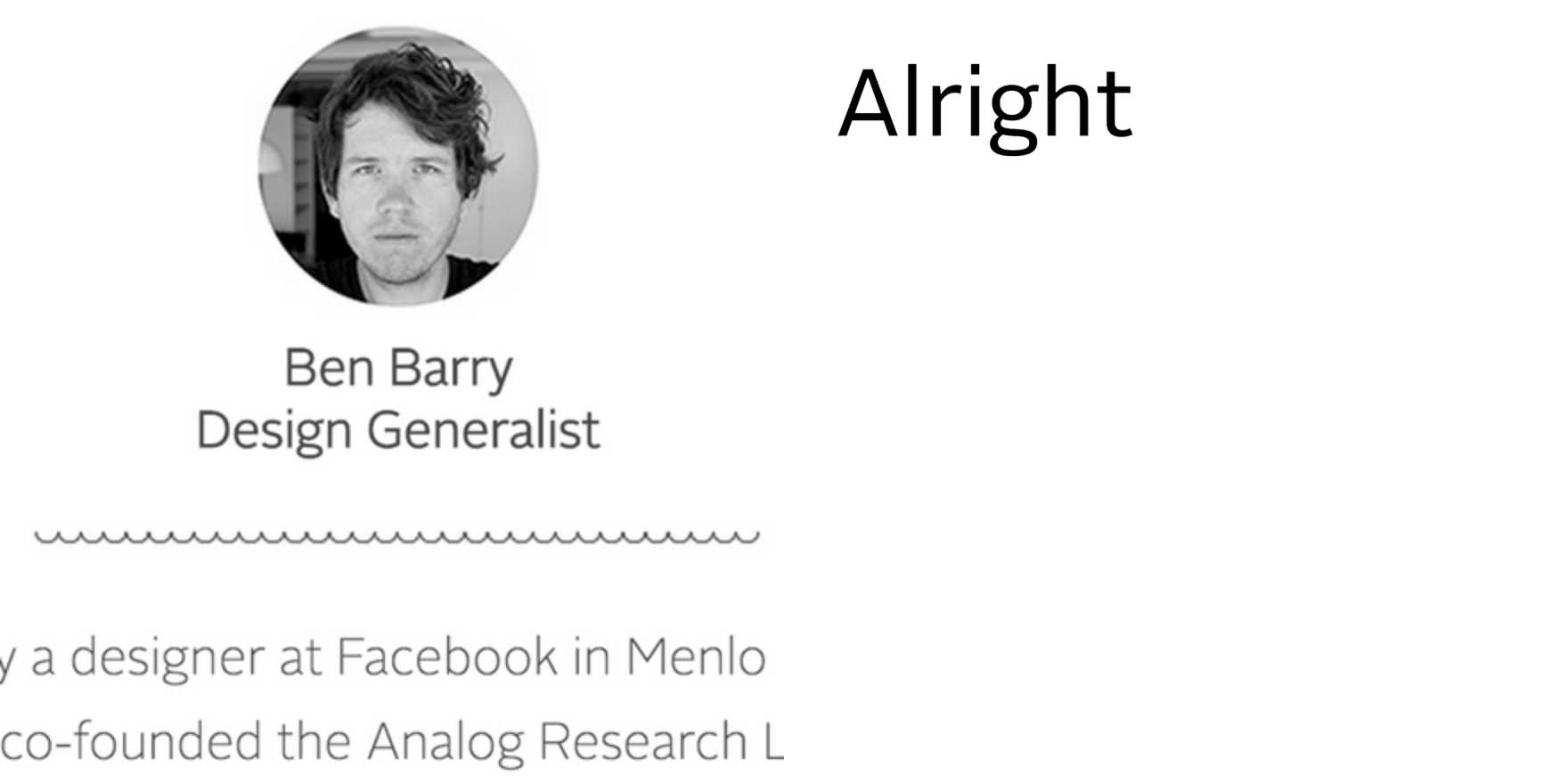 Ben Barry Design Portfolio - Fonts In Use