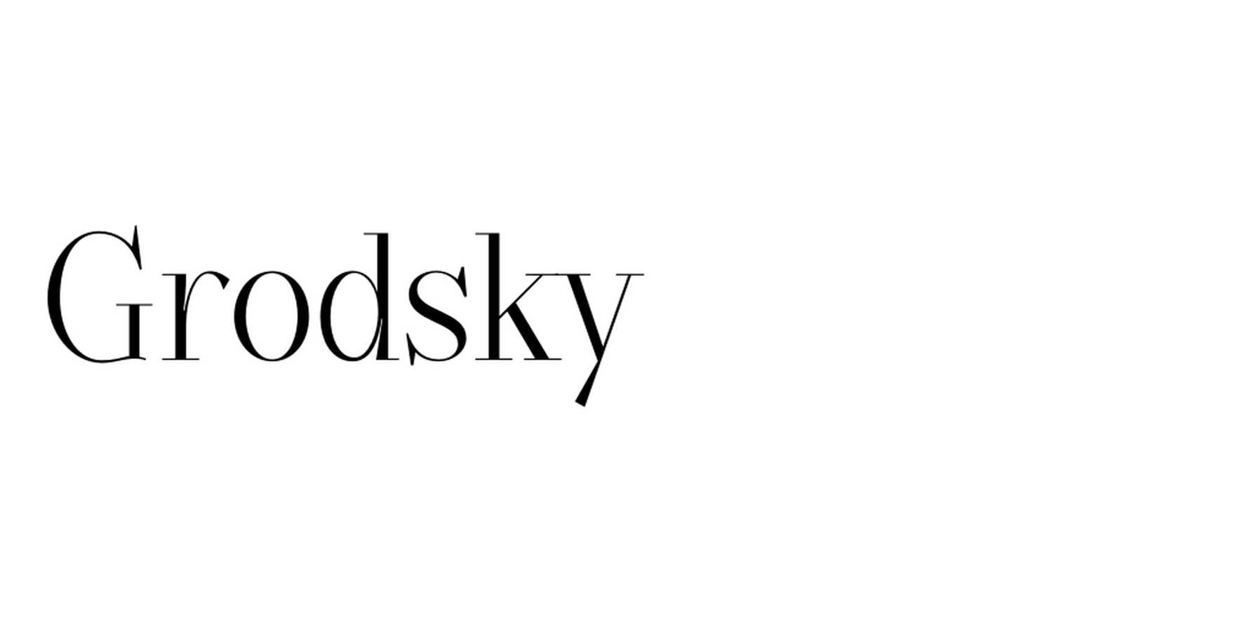 Grodsky in use - Fonts In Use