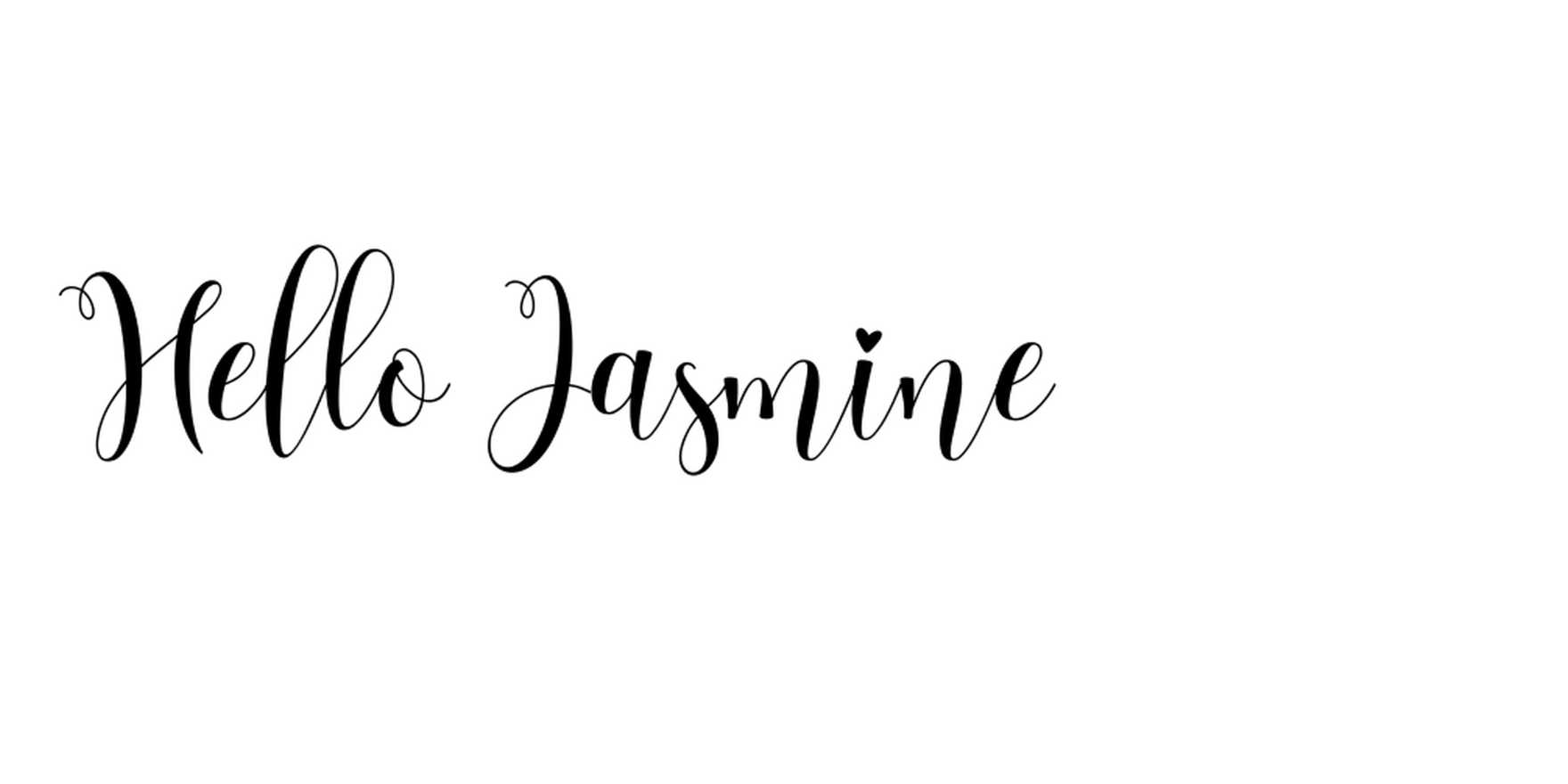 Hello Jasmine in use - Fonts In Use