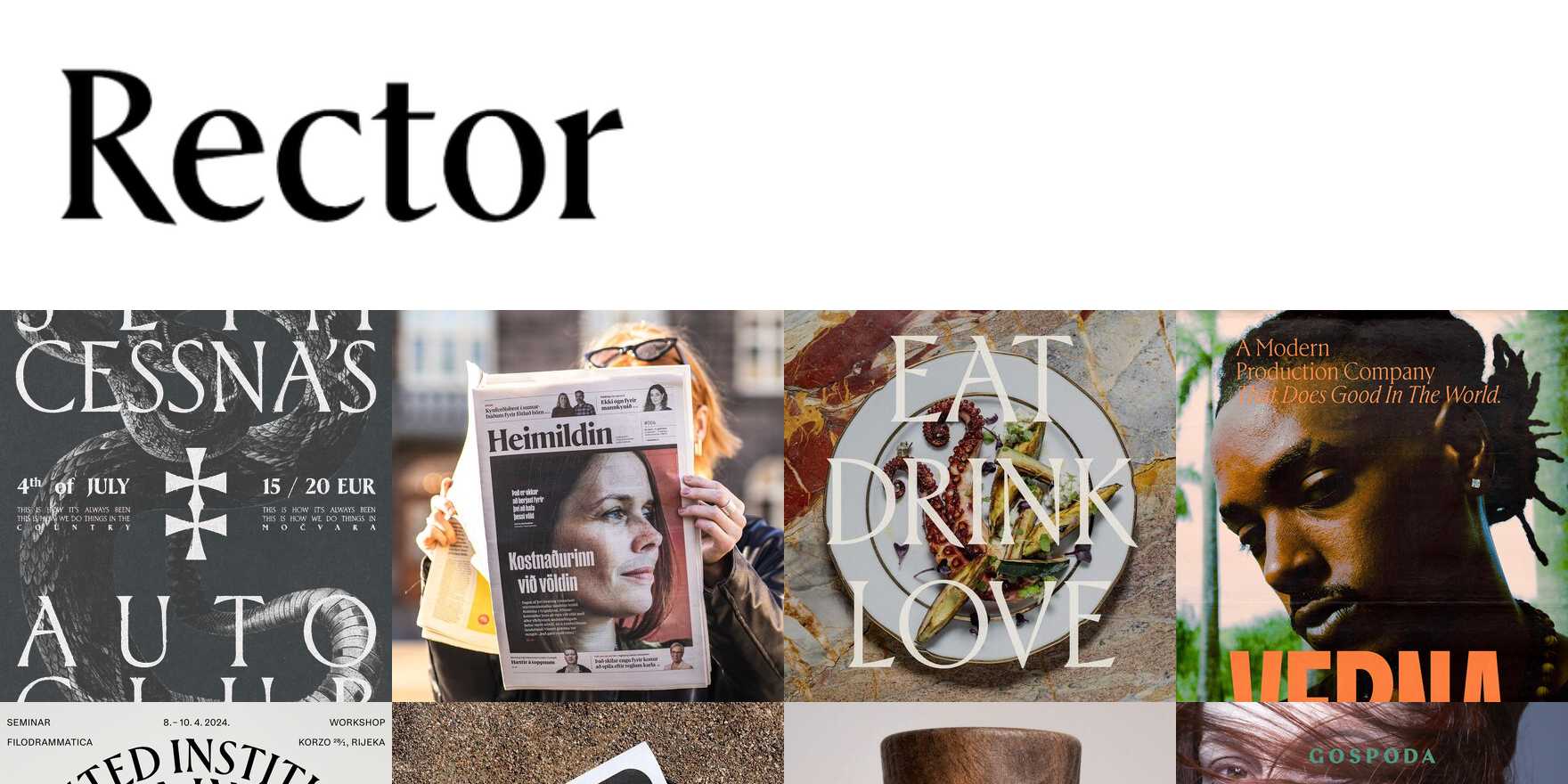 Rector in use - Fonts In Use