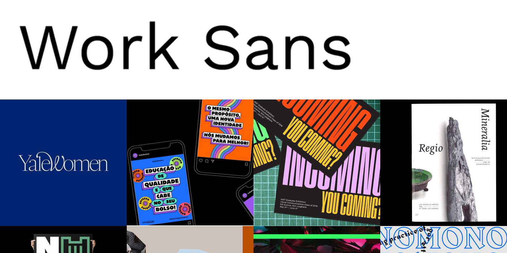 Work Sans in use - Fonts In Use