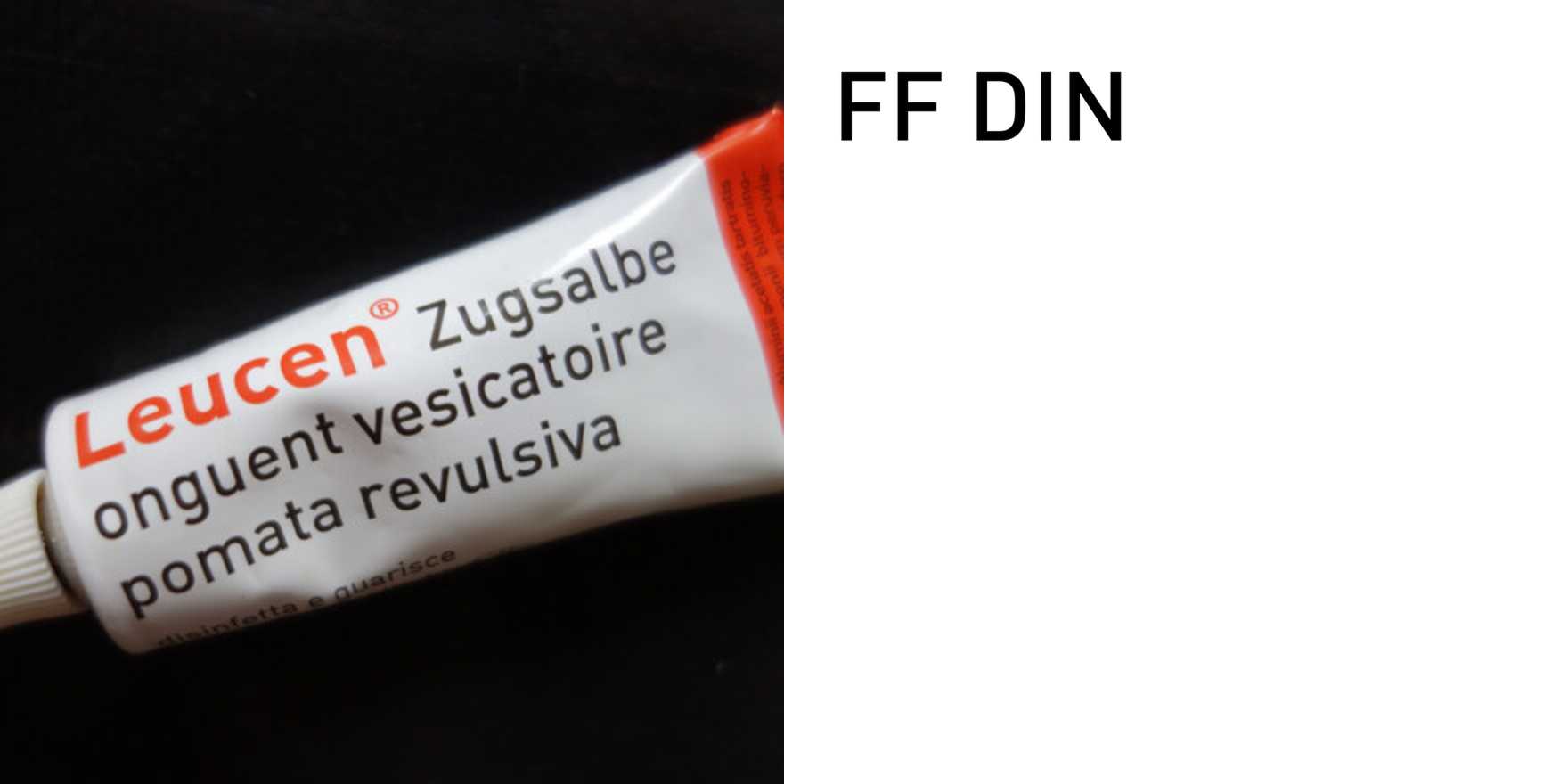 Leucen logo and packaging (2013 redesign) - Fonts In Use