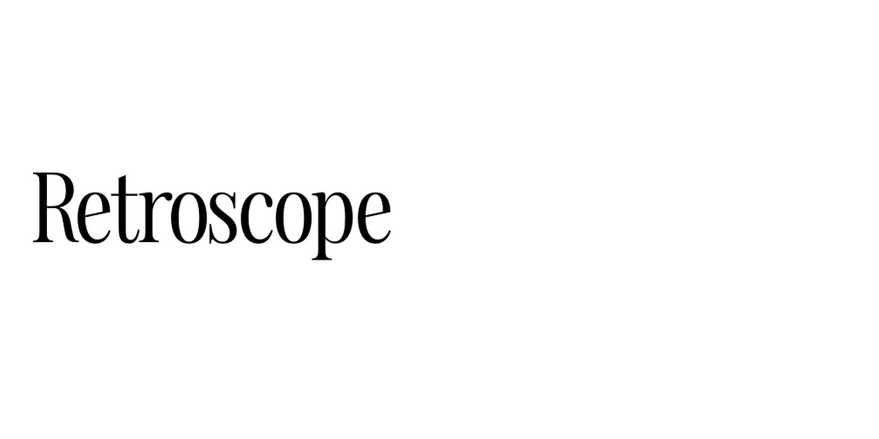 Retroscope in use - Fonts In Use