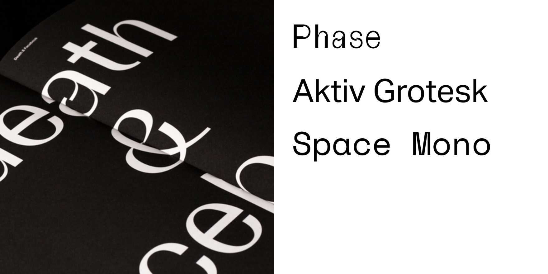 Cellophane, Issue 01, “In Transition” - Fonts In Use