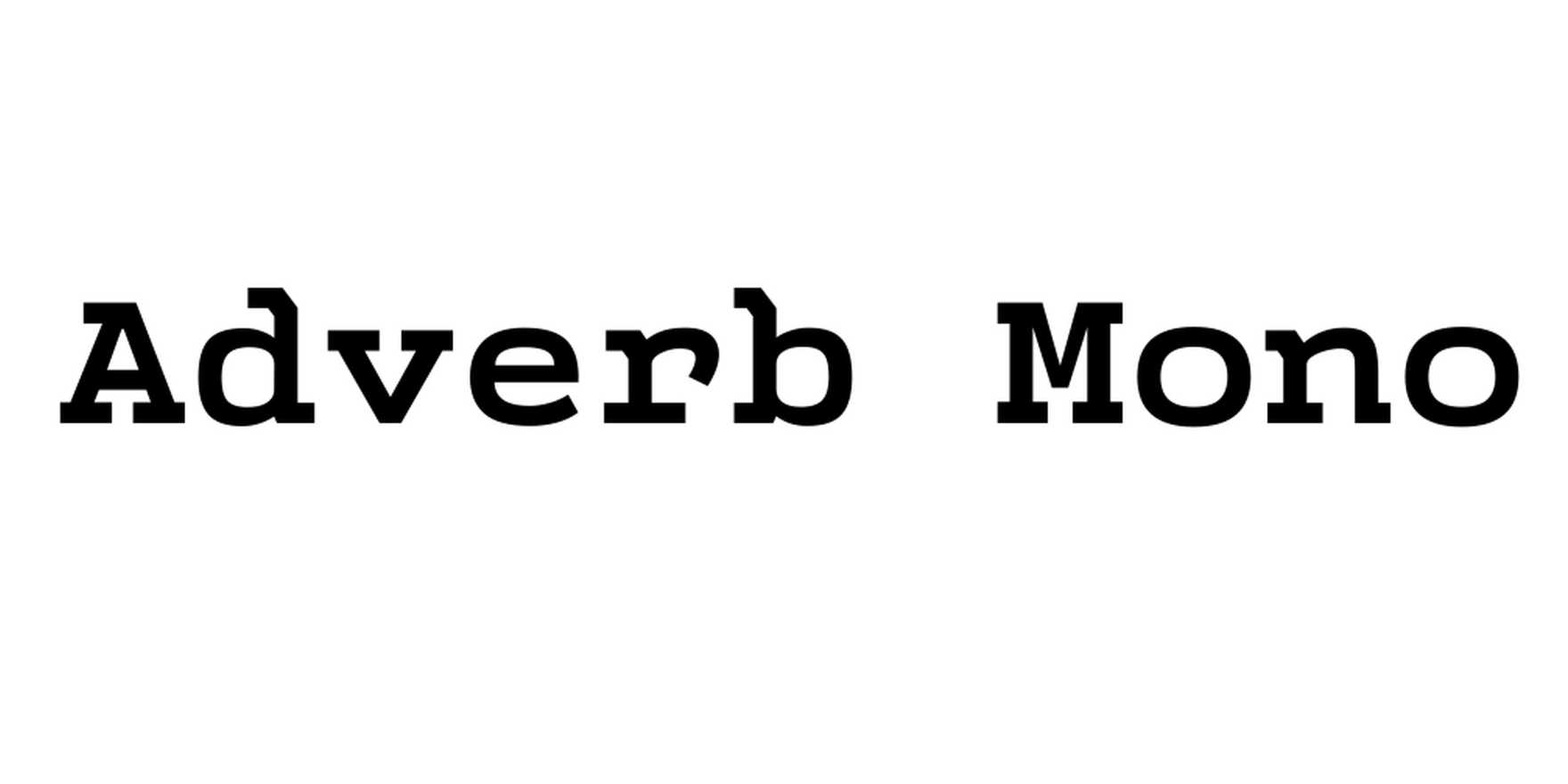 Adverb Mono in use - Fonts In Use