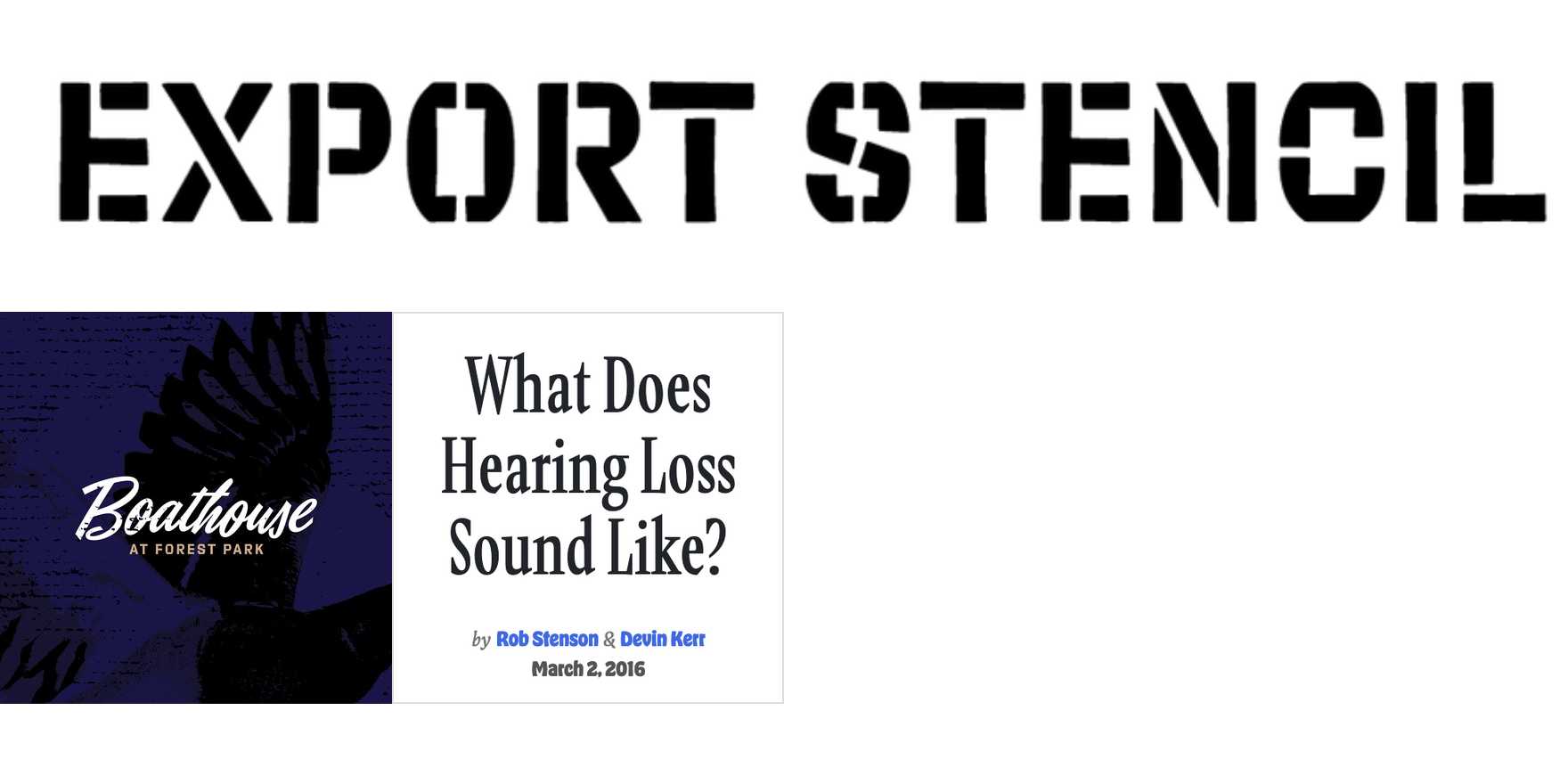 Export Stencil in use - Fonts In Use