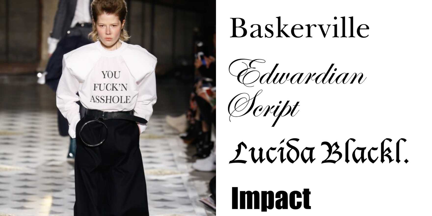 Vetements - Fonts In Use