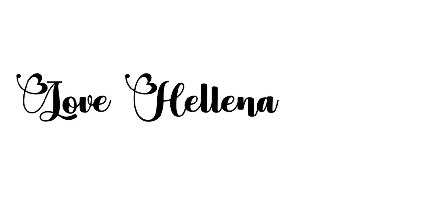 Love Hellena in use - Fonts In Use