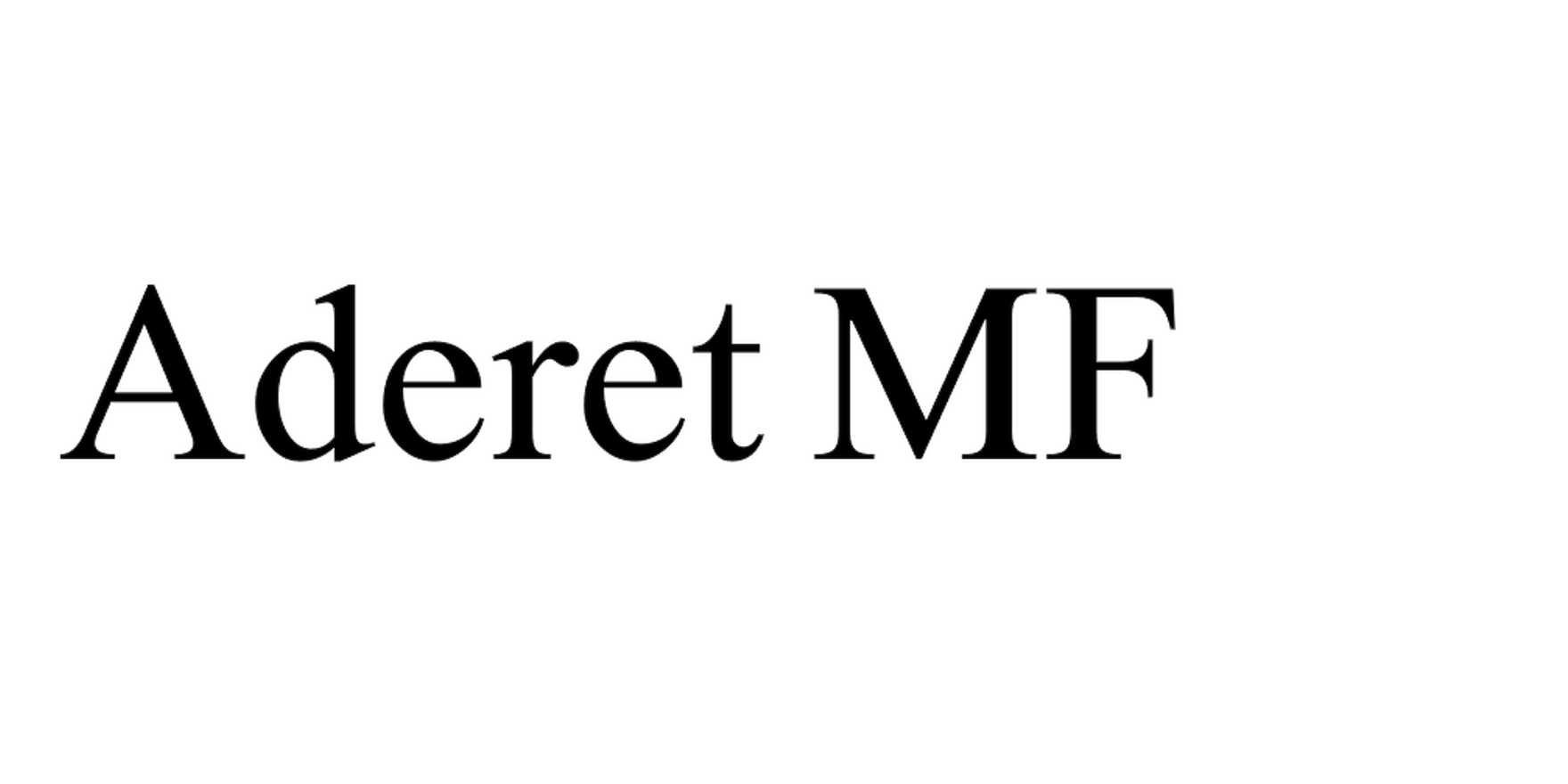 Aderet MF in use - Fonts In Use