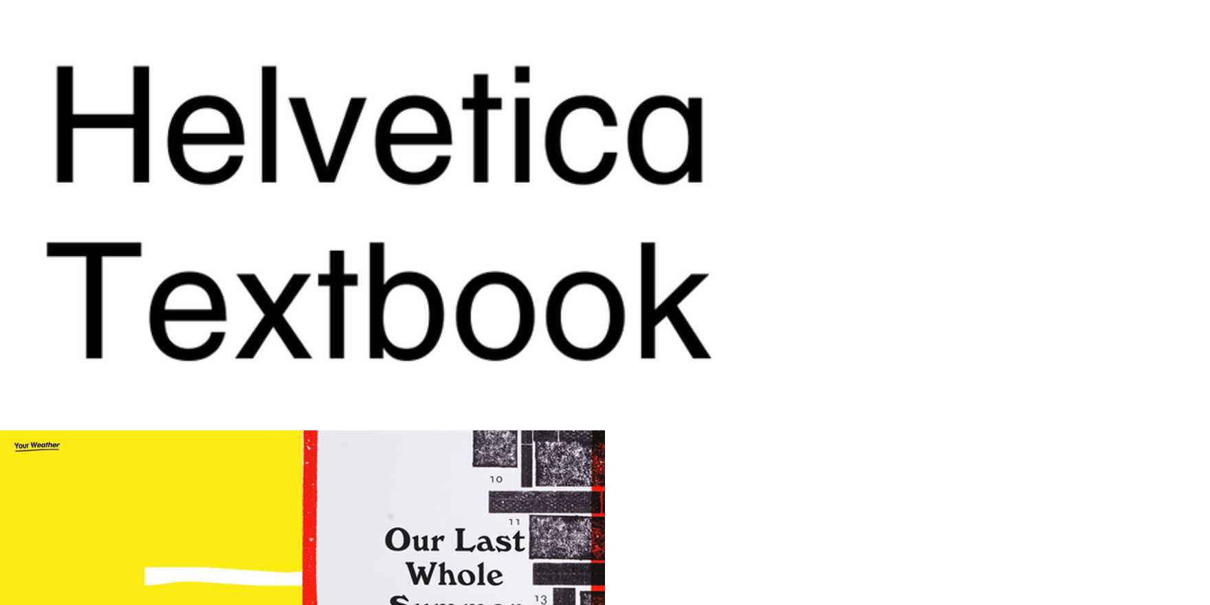 Helvetica Textbook in use - Fonts In Use
