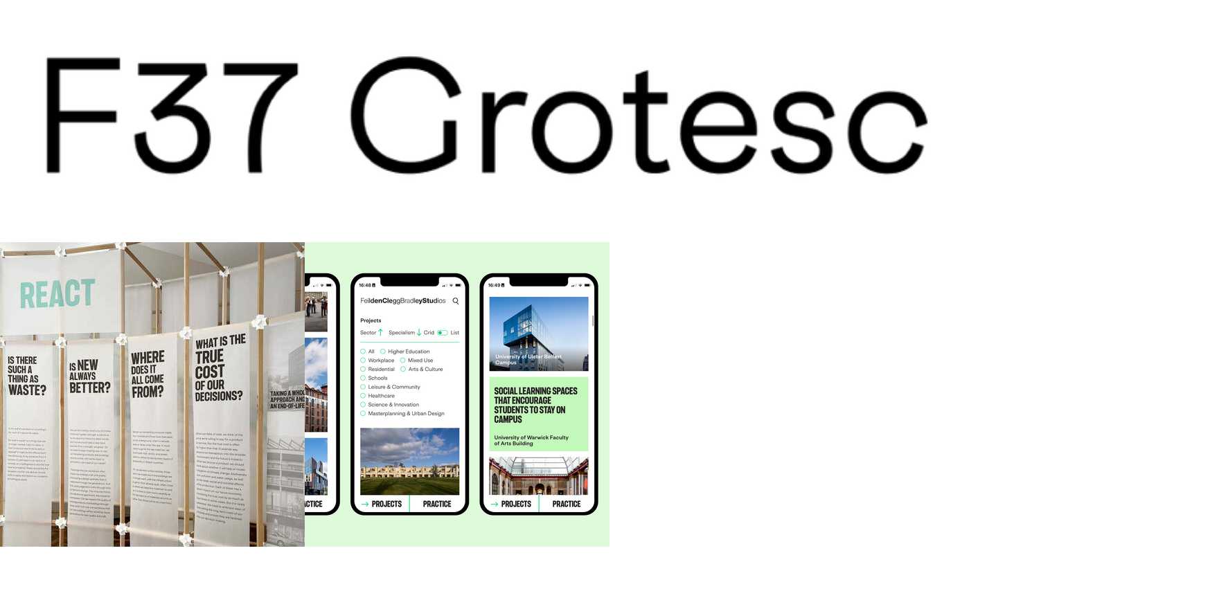 F37 Grotesc in use - Fonts In Use