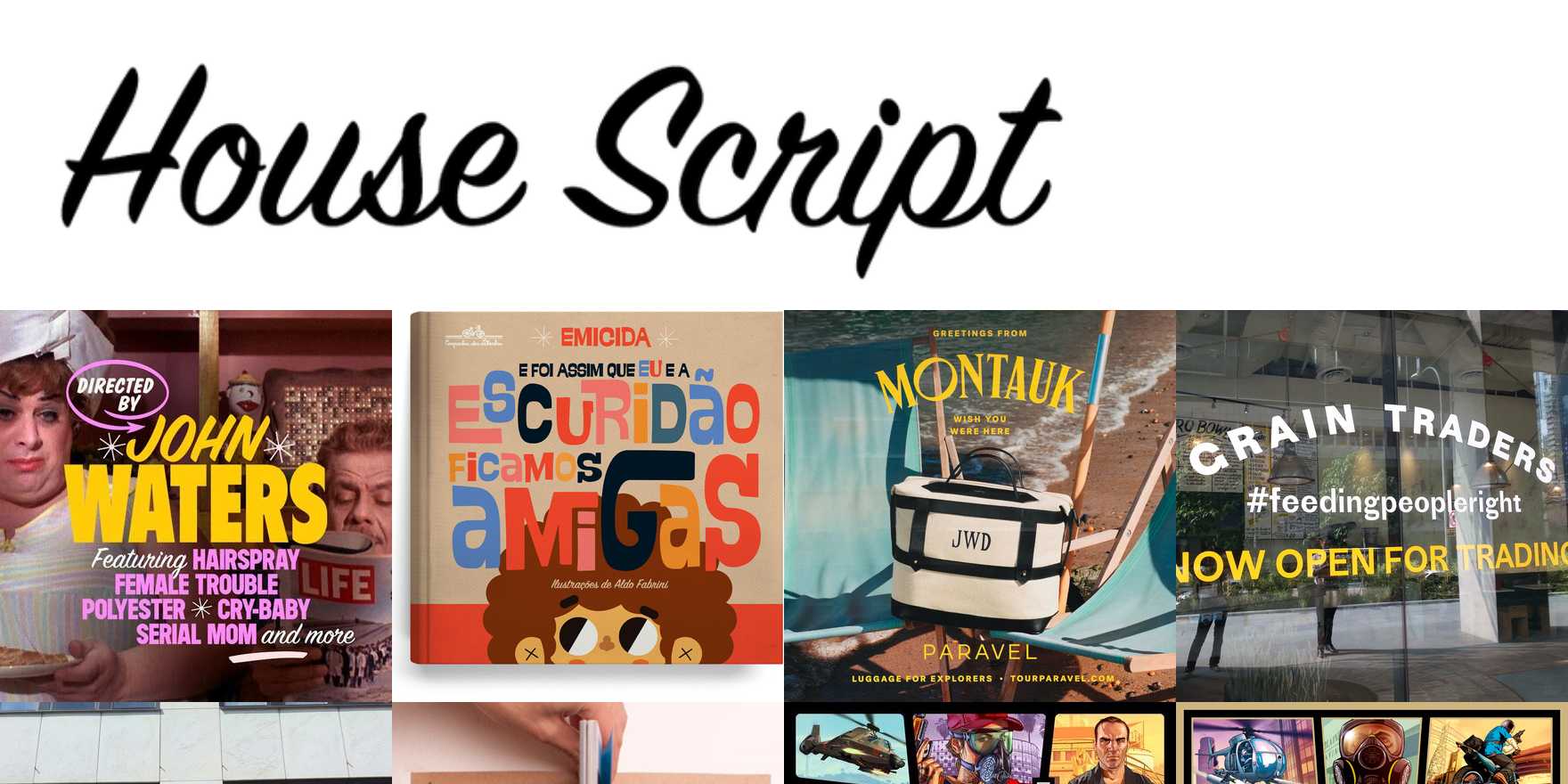 House Script in use - Fonts In Use