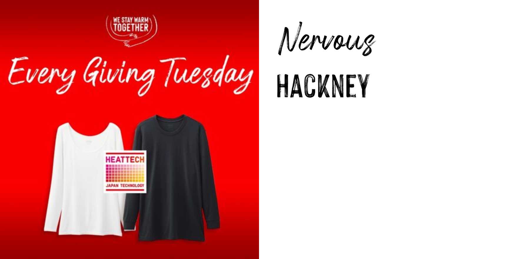 “Every Giving Tuesday” campaign by Uniclo - Fonts In Use