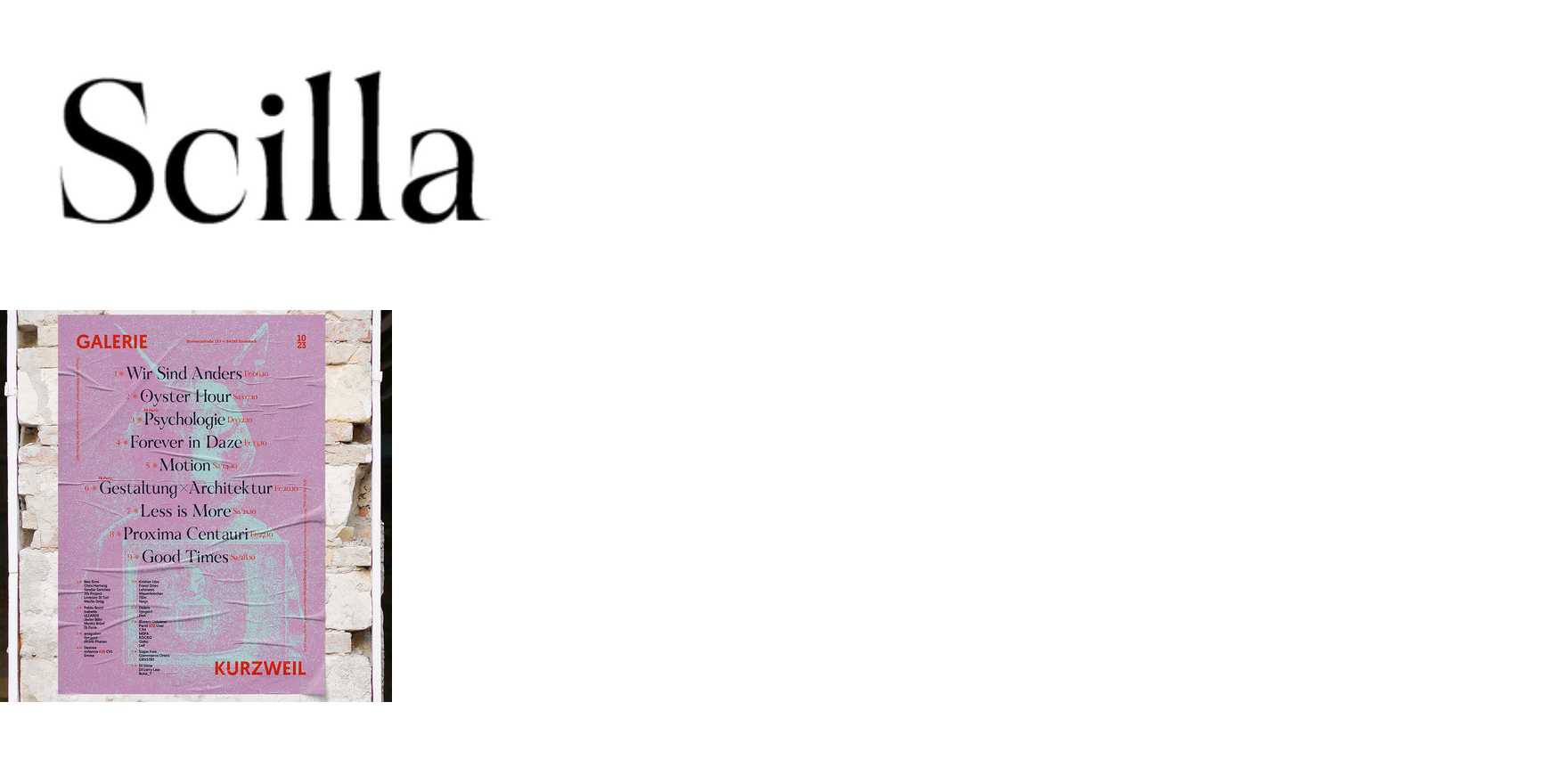 Scilla in use - Fonts In Use