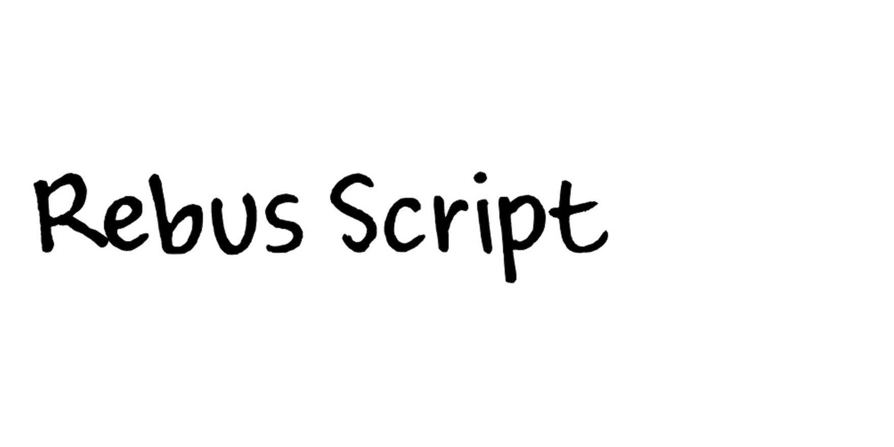 Rebus Script in use - Fonts In Use