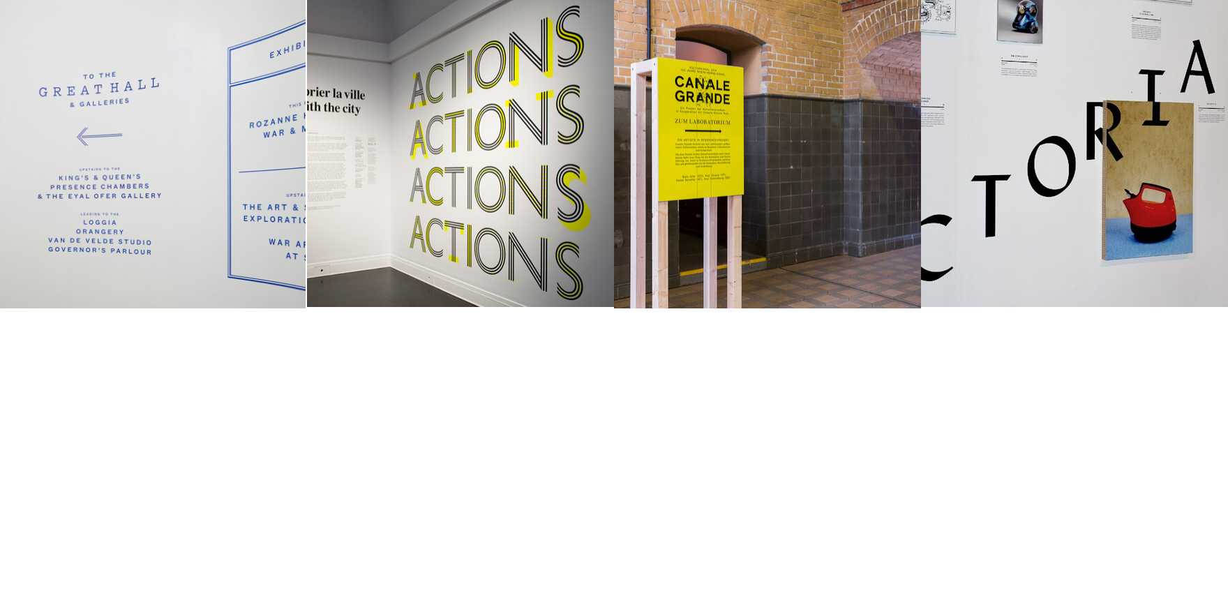 Exhibition Design - Fonts In Use