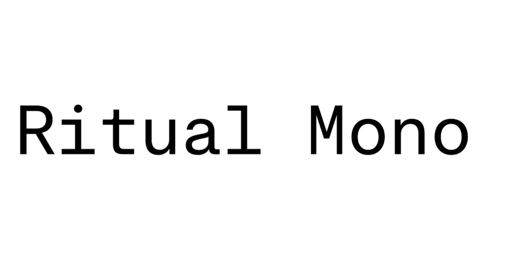 Ritual Mono in use - Fonts In Use