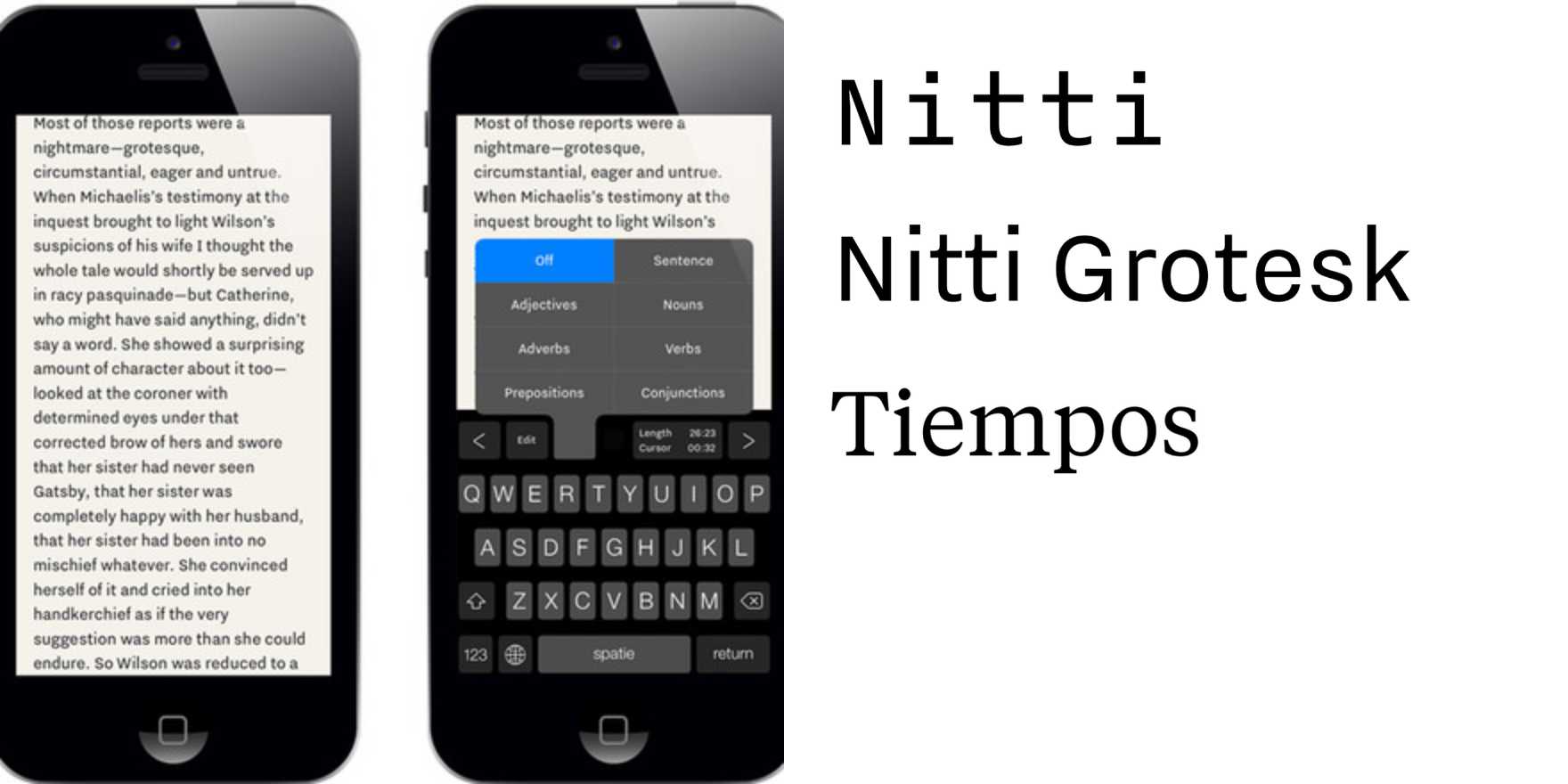 iA Writer Pro - Fonts In Use