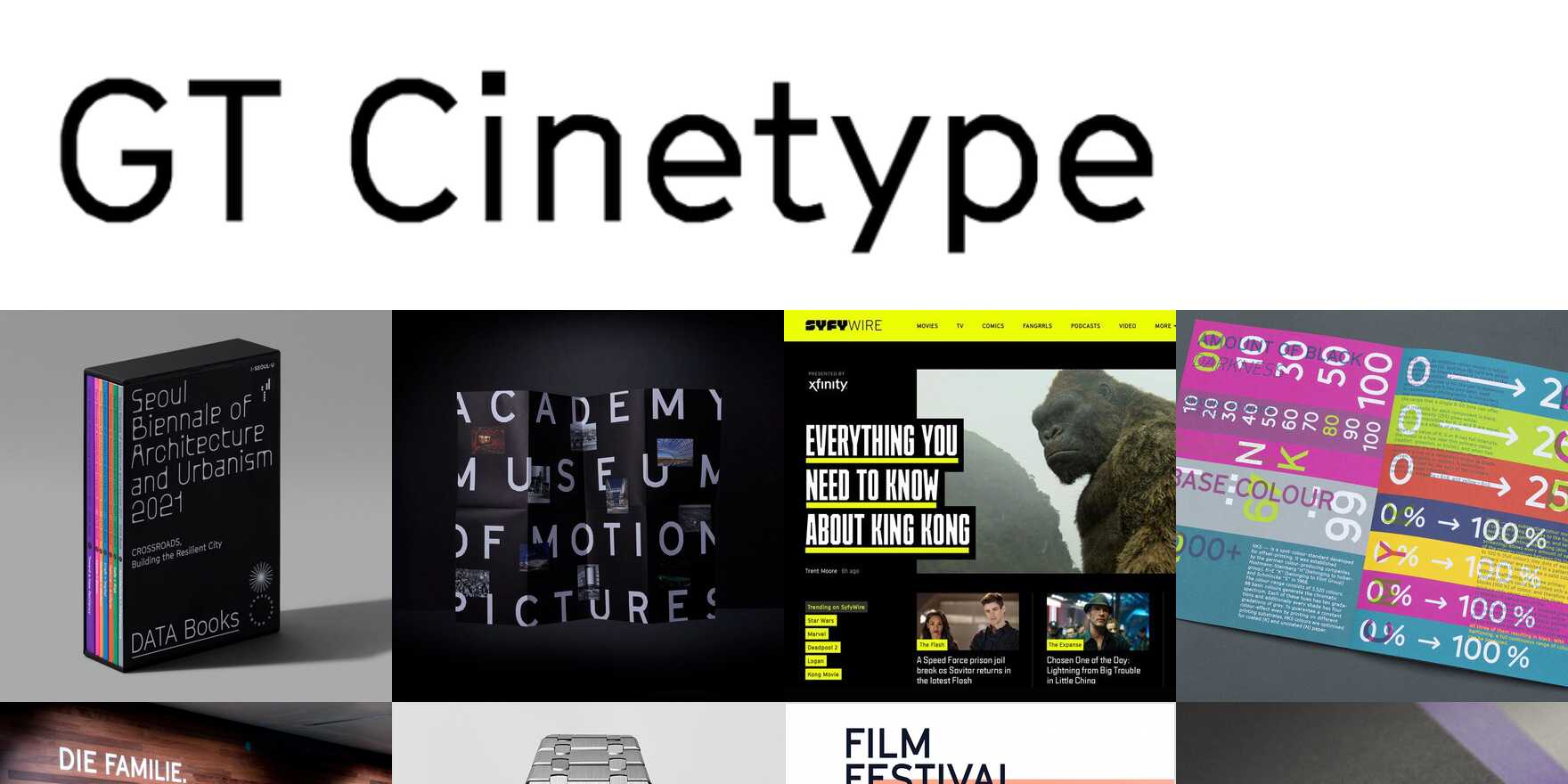 GT Cinetype in use - Fonts In Use