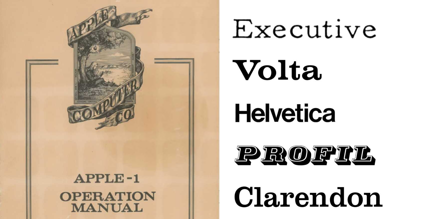 Apple-1 Operation Manual - Fonts In Use