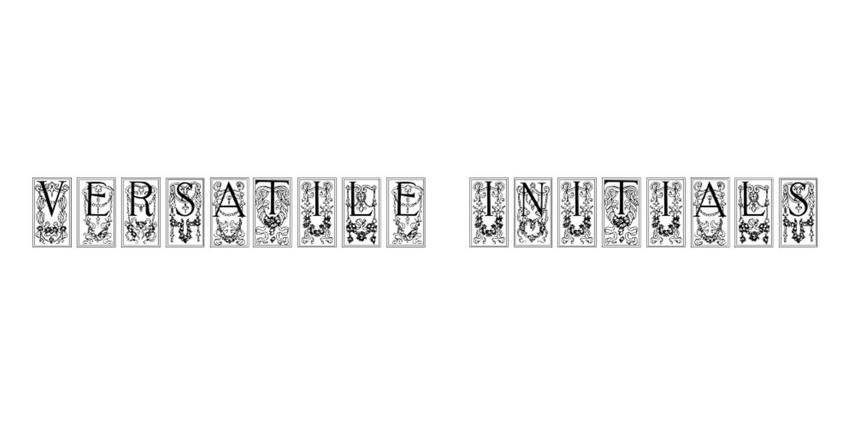 Versatile Initials in use - Fonts In Use