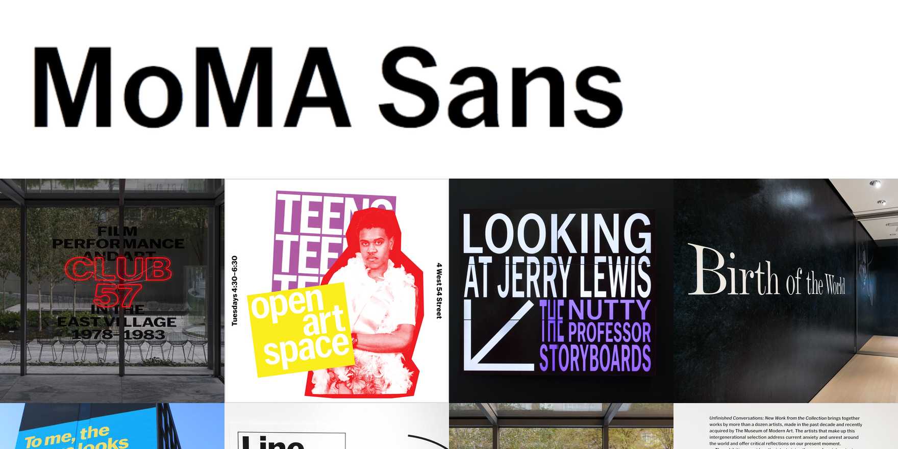 MoMA Sans in use - Fonts In Use