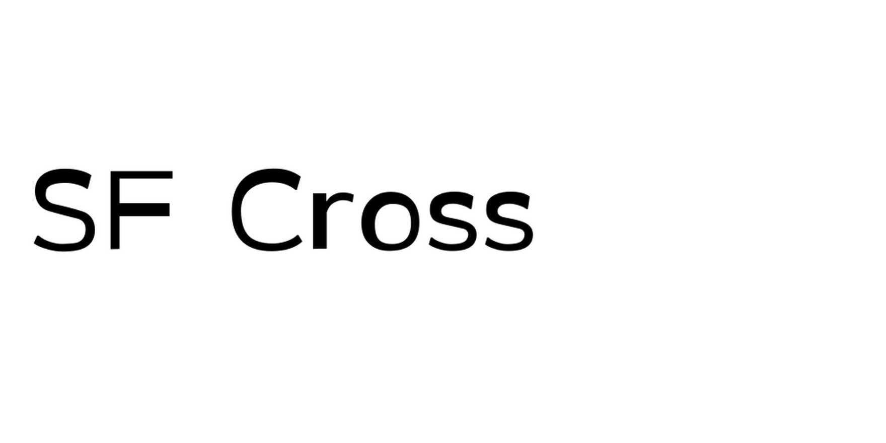 SF Cross in use - Fonts In Use