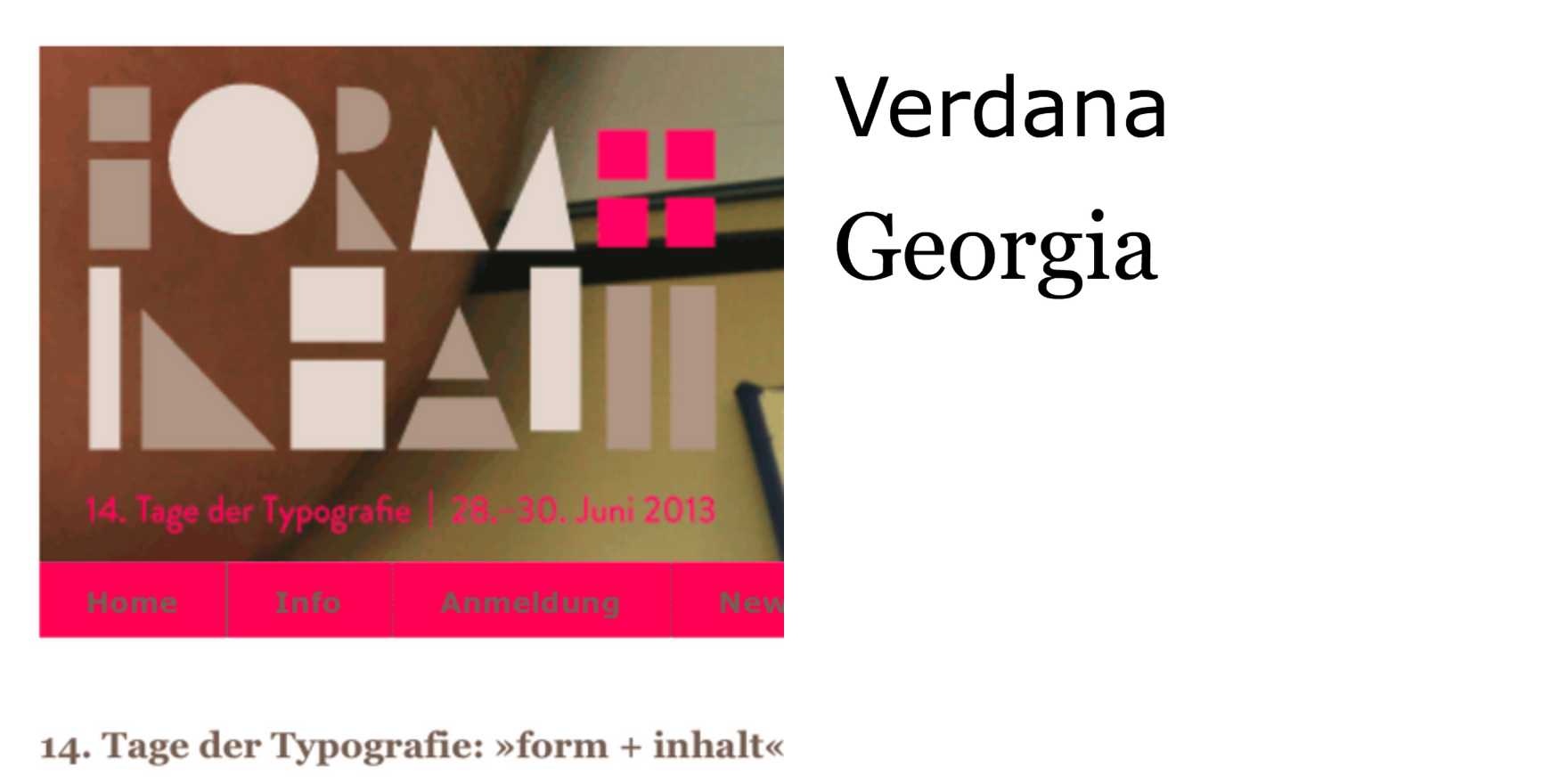 Tage der Typografie – form+inhalt, Lage-Hörste (D), 28–30 June 2013 ...
