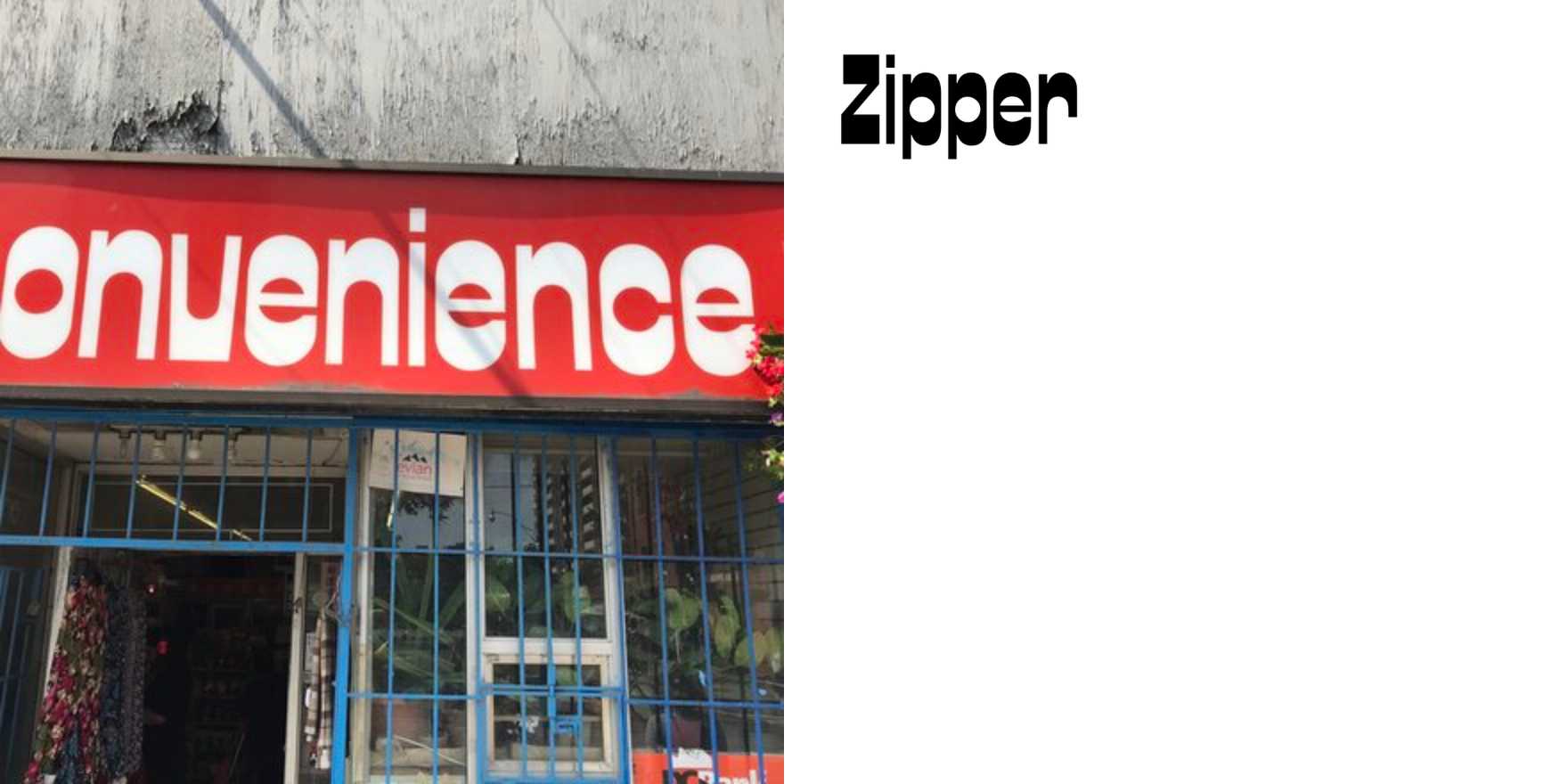 Convenience shop, Toronto - Fonts In Use